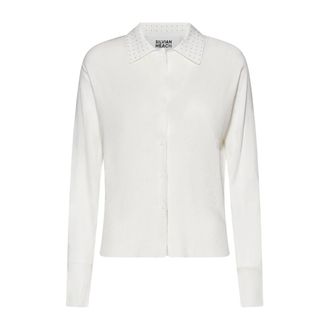 Silvian Heach Damen, Strickwaren, Wei&szlig;, SGr&ouml;&szlig;e