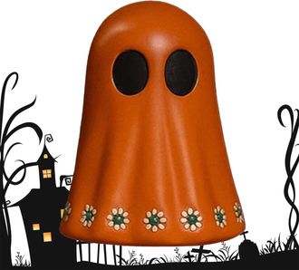 Generic Geisterstatue - Figur Ghost Halloween, Bürodekoration, kleines Ornament aus ABS für Schlafsaal, traditionelle lateinische Kunst mit komplexer Blumende