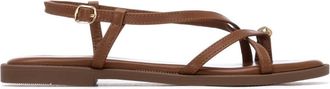 Xti Sandalen Damen Kamel - Bequeme und vielseitige Schuhe - Casual Mode - Modell 14535802 (Gr&ouml;&szlig;e 41)