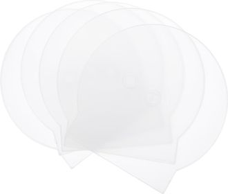 BESPORTBLE 20 St&uuml;ck CD Aufbewahrungsbox aus Kunststoff Halbtransparent mit Deckel Stapelbare Kunststoffh&uuml;lle f&uuml;r Optische Datentr&auml;ger Transparent Verschlei&szlig;fest 