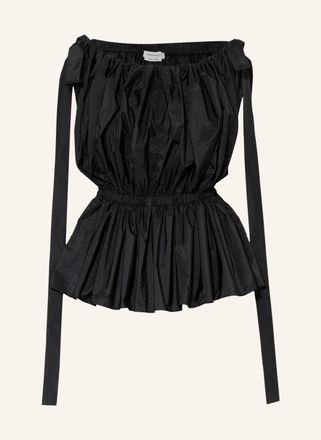 Alexander McQueen Mcqueen Off-Shoulder-Bluse schwarz