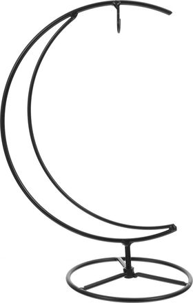 Angoily Indoor Metall H&auml;ngeregal Mondform 26,5x12,5cm Eisen Flaschenhalter Mikrolandschaft Displayst&auml;nder f&uuml;r Wohndekor