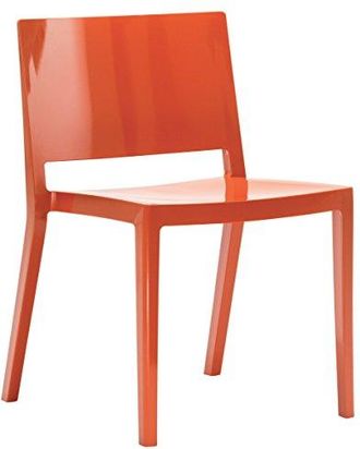 Kartell 486802 Stuhl Lizz orange