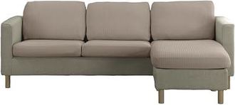 Estoralis | Sumatra | Superelastischer Sofa-Sitz- und Rückenkissenbezug | Maximale Anpassungsfähigkeit | Farbe - C/ 07 Taupe | Größe L (zwischen 50-85 cm x 95-1