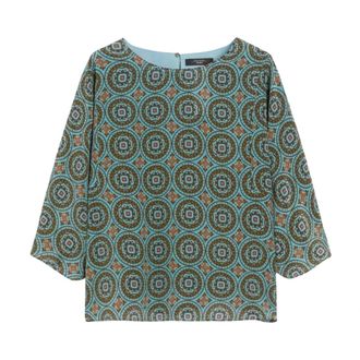 Max Mara Damen, Blusen & Hemden, Blau, SGr&ouml;&szlig;e