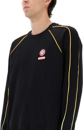 Casablanca Logo-Embroidered Organic Cotton Sweatshirt - Black