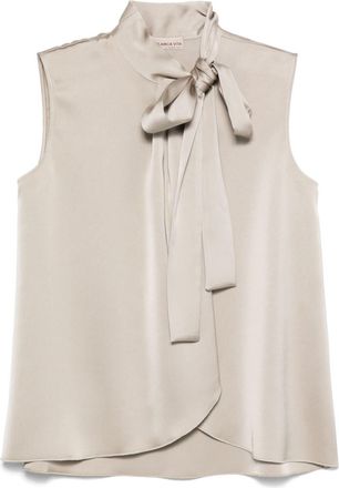 Blanca Vita Oberteil aus Satin - Grau