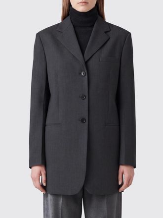 Jil Sander Blazer long droit en laine vierge longueur genou