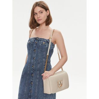 Pinko Handtasche Pinko Love Click Puff Classic PE 24 PLTT 101585 A10F &Eacute;cru