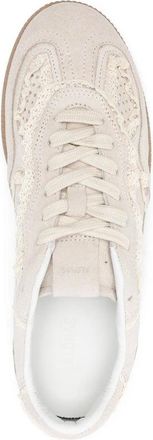 Alohas Calf Suede Low-Top Sneaker - Beige