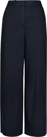 Bomboogie Femme, Pantalons, Bleu, Taille: 40 FR Pantalon Coupe Palazzo en Coton Stretch