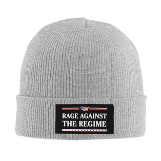 Generic R&eacute;volte Contre Le R&eacute;gime Femme Homme Bonnets Hiver Coupe-Vent Bonnets Tricot&eacute; Respirant Skull Cap pour Course &Agrave; Pied Sport Casque Moto