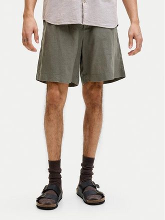 Jack & Jones Jack & Jones Stoffshorts Lawrence 12253134 Dunkelgr&uuml;n Wide Leg
