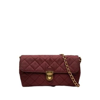 Prada Sac bandouli&egrave;re matelass&eacute; en nylon Pre-owned - Femme - Pre-owned - Rouge - Taille: ONE Size