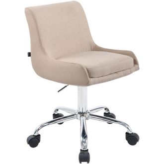 Clp Tabouret de travail Club tissu Cr&egrave;me