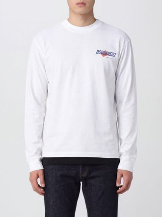 Dsquared2 Rundhals-Sweatshirt aus Baumwolle mit kontrastierendem Frontlogo