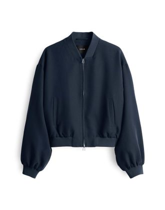 OPUS Damen Jacke | JALEA Iconic Regular Blouson aus Viskose Mix Coal Blue, 40