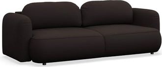 Selsey Sofa mit Schlaffunktion und Bettkasten 253 x 110 cm Braun Chenille - Schlafsofa & Couch mit DL-Automatik, gro&szlig;e Schlafcouch 165x205 cm, 3-Sitzer Sofa 