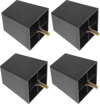 Generic 4 St&uuml;ck Fu&szlig;pads for Sofa, Couchtisch und St&uuml;hle, universell passend for K&uuml;che Esszimmer, schwarz