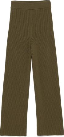 Jil Sander Gerippte Hose - Grün