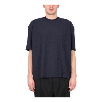 Sunnei T-Shirt mit Rundhalsausschnitt - - Tops - Herren - Blau - S