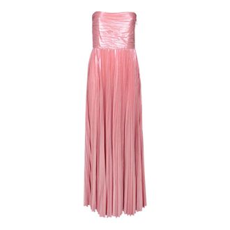Retrof&ecirc;te &Auml;rmelloses Kleid. Gl&auml;nzendes Pink - - Dresses - Damen - Rosa - S
