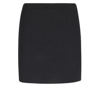 Alexander Wang Femme, Jupes, Noir, Taille: 36 FR Mini Jupe Jacquard Logo Fente