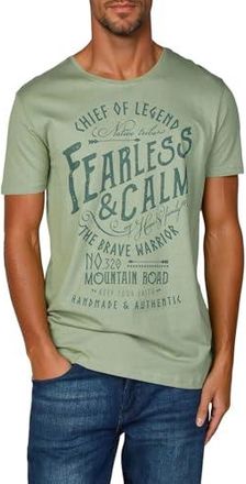 Riverso T-Shirt &agrave; col Rond pour Homme Rivleon Col en O T-Shirt &agrave; Manches Courtes T-Shirt imprim&eacute; Coupe Droite 100% Coton Vert Bleu Blanc Gris Rouge Orange S M