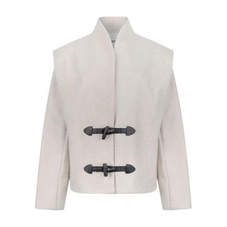 Isabel Marant Elfenbein Woll Toggle Jacke - - Jackets - Damen - Beige - S