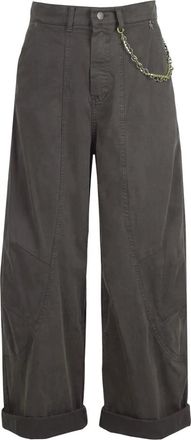 Souvenir Pantalone Barrel - Femme - Pantalons - Vert - Taille: 36 FR