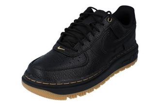 Nike Nike Homme Air Force 1 Luxe Basketball-Shoes, Black Black Bucktan Gum Yellow, 40.5 EU