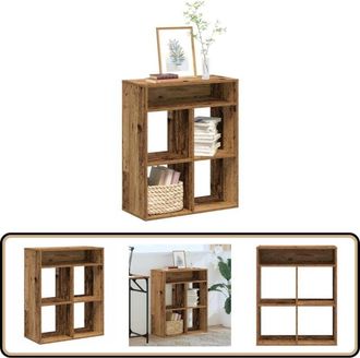 vidaXL vidaXL B&uuml;cherregal Altholz-Optik 66x31x80 cm Holzwerkstoff