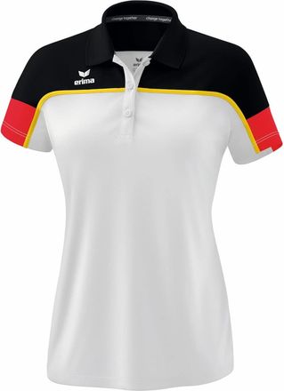 Erima Damen Change by Polo Shirt (1112318), weiß/schwarz/rot, 38