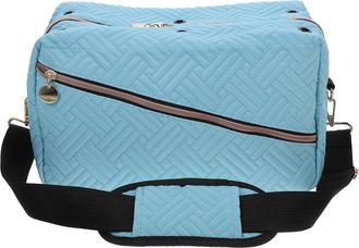 TOPBATHY Gro&szlig;e Aufbewahrungstasche f&uuml;r Stricknadeln und H&auml;kelgarn Langlebige Tragbare Strickzeugtasche mit Schultergurt Seitlichen Taschen f&uuml;r Einfache Organis