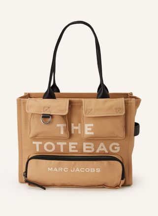 Marc Jacobs Shopper The Large Cargo Canvas Tote Bag beige