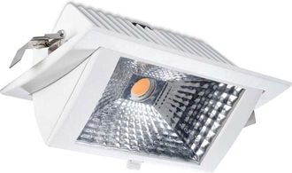 Leds - C4 downlight out square 44.8w 3000k cri 80 93.1º weiß ip20 4213lm