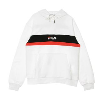 Fila Wei&szlig;e/Schwarze/Rote Hoodie f&uuml;r M&auml;nner - - Sweatshirts & Hoodies - Herren - Wei&szlig; - XL