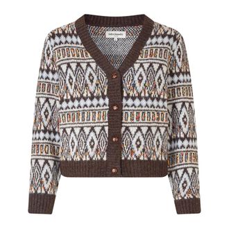 Lollys Laundry SaxoLL Knit Cardigan LS - - Knitwear - Damen - Mehrfarbig - L