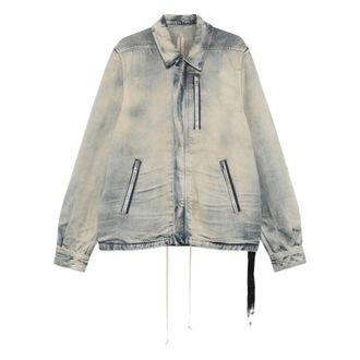 Rick Owens Blaue Denim Rei&szlig;verschlussjacke Hergestellt in Italien - - Jackets - Herren - Blau - S