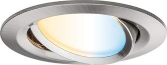 Paulmann 92961 SmartHome Zigbee Einbauleuchte LED Coin Nova Plus 1x6,5W Tunable White Eisen geb&uuml;rstet
