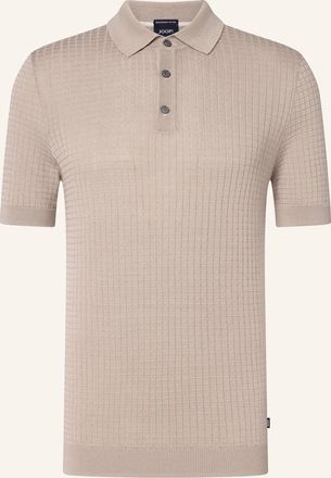 Joop Strick-Poloshirt beige
