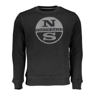 North Sails Homme, Sweatshirts et sweats à capuche, Noir, Taille: XL SweaT-shirt noir à manches longues et col rond