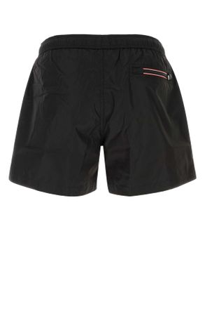 Moncler Mens Black Nylon Swimming Shorts 999 Costumi Da Bagno Sea Clothing