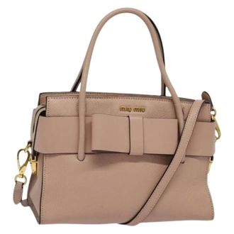 Miu Miu Pre-owned Cuir sacs-main - Femme - Pre-owned - Rose - Taille: ONE Size