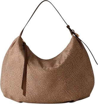 Borbonese Femme, Sacs, Brun, Taille: ONE Size Hobo Prive