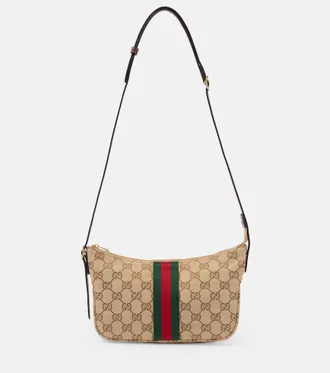 Gucci Messenger Bag Lunetta GG aus Canvas