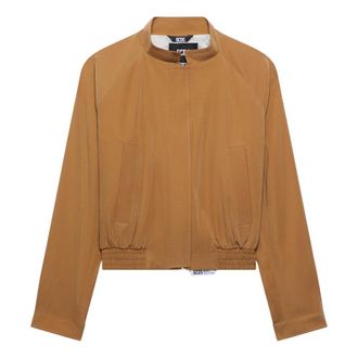 GCDS Cropped Tailoring Bomber - - Jackets - Damen - Braun - L
