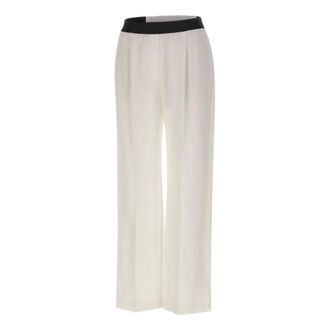Loulou Studio Femme, Pantalons, Blanc, Taille: 40 FR Takaroa LDS