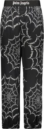 Palm Angels Homme, Pantalons, Noir, Taille: M Pantalon D&eacute;contract&eacute; avec Logo Int&eacute;gral