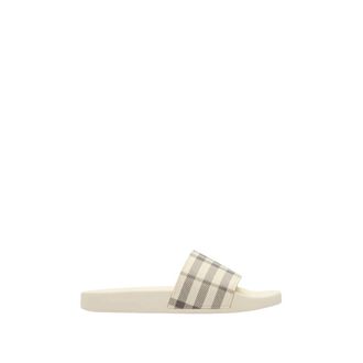 Burberry Check Slides - - Shoes - Damen - Beige - 37 EU